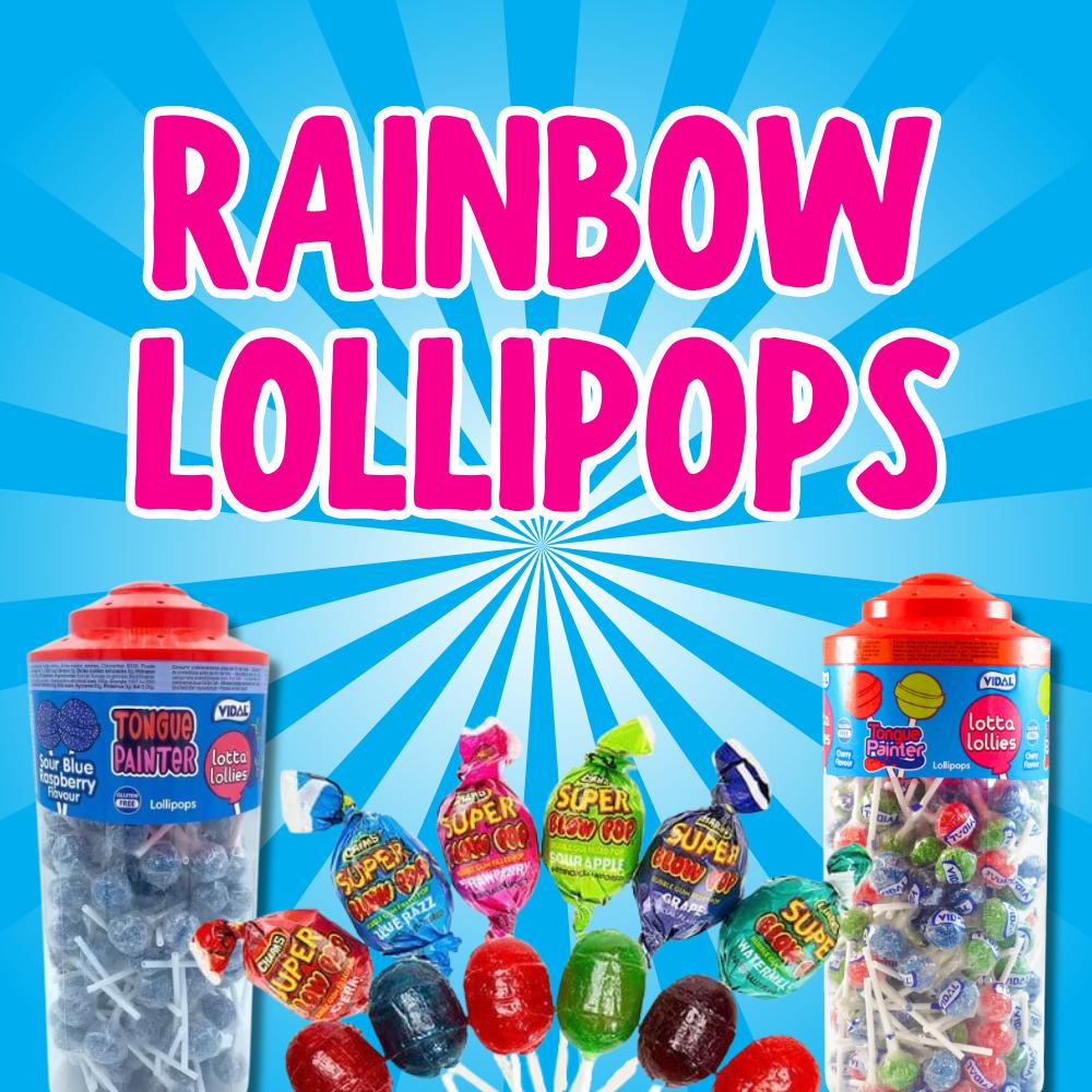 Rainbow Lollipops UK | Colourful Lollies & Novelty Treats | SoSweet