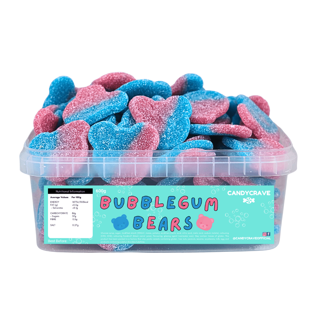 Candycrave Bubblegum Bears: A Bubbly, Fizzy Delight | SoSweet Shop UK