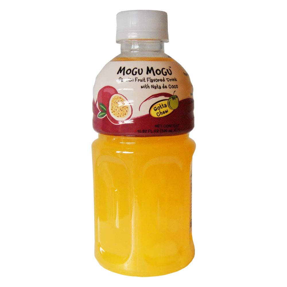 Mogu Mogu Passionfruit with Nata de Coco (320ml) | Refreshing & Chewable – SoSweet