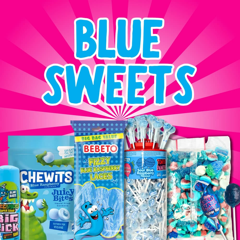 Blue Sweets: Blue Raspberry & Fizzy Treats – SoSweet