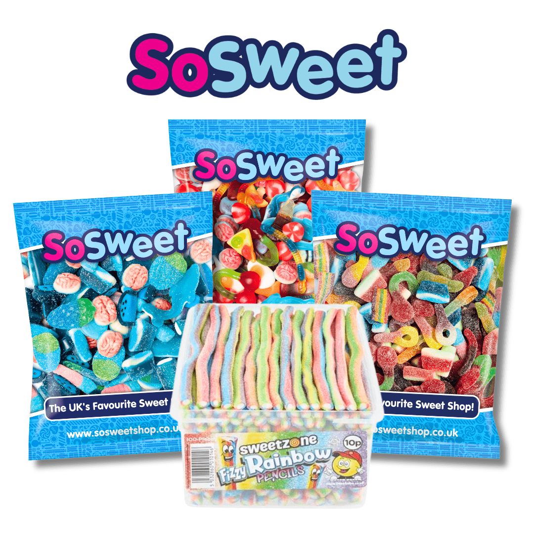 Grab SoSweet’s 4kg Bundle with Jelly, Fizzy & Blue Sweets Plus Fizzy ...