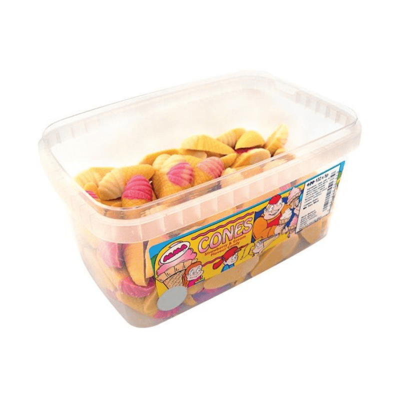 Hannah's Tub Candy Cones (120pcs) – SoSweet