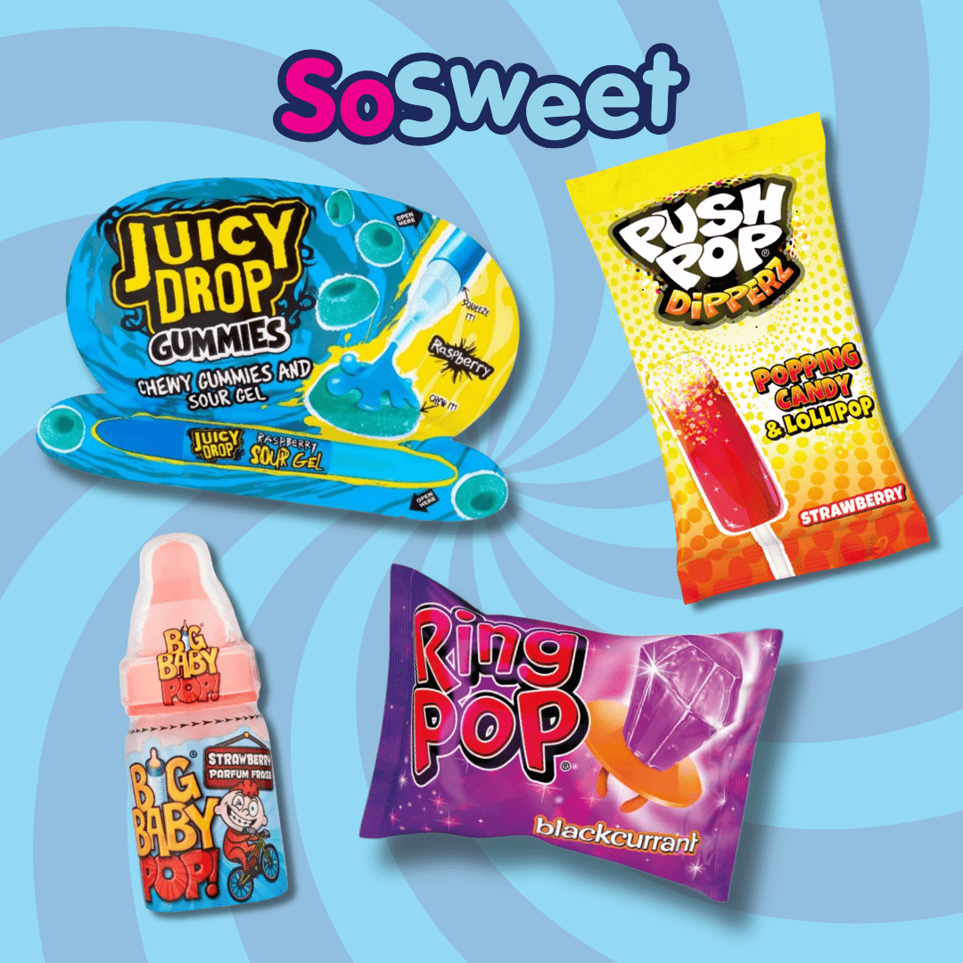 Bazooka Favourites Box (8 Pieces) – SoSweet