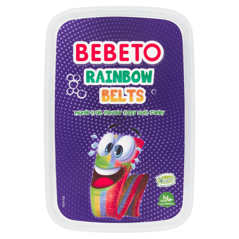 Bebeto Tub Party Rainbow Belts (400g) – SoSweet