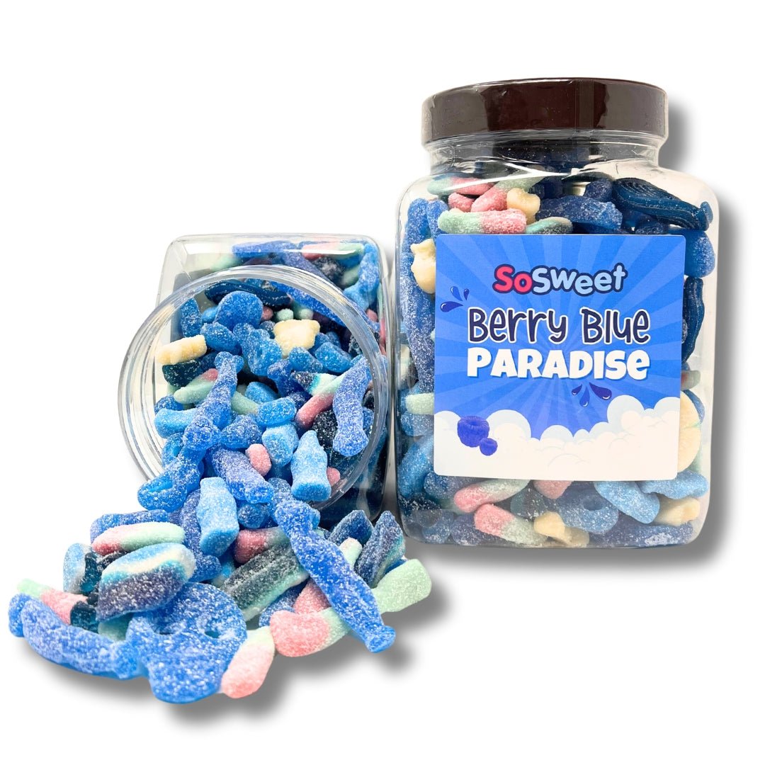 Berry Blue Paradise Sweet Mix Gift Jar (1.5kg) – SoSweet