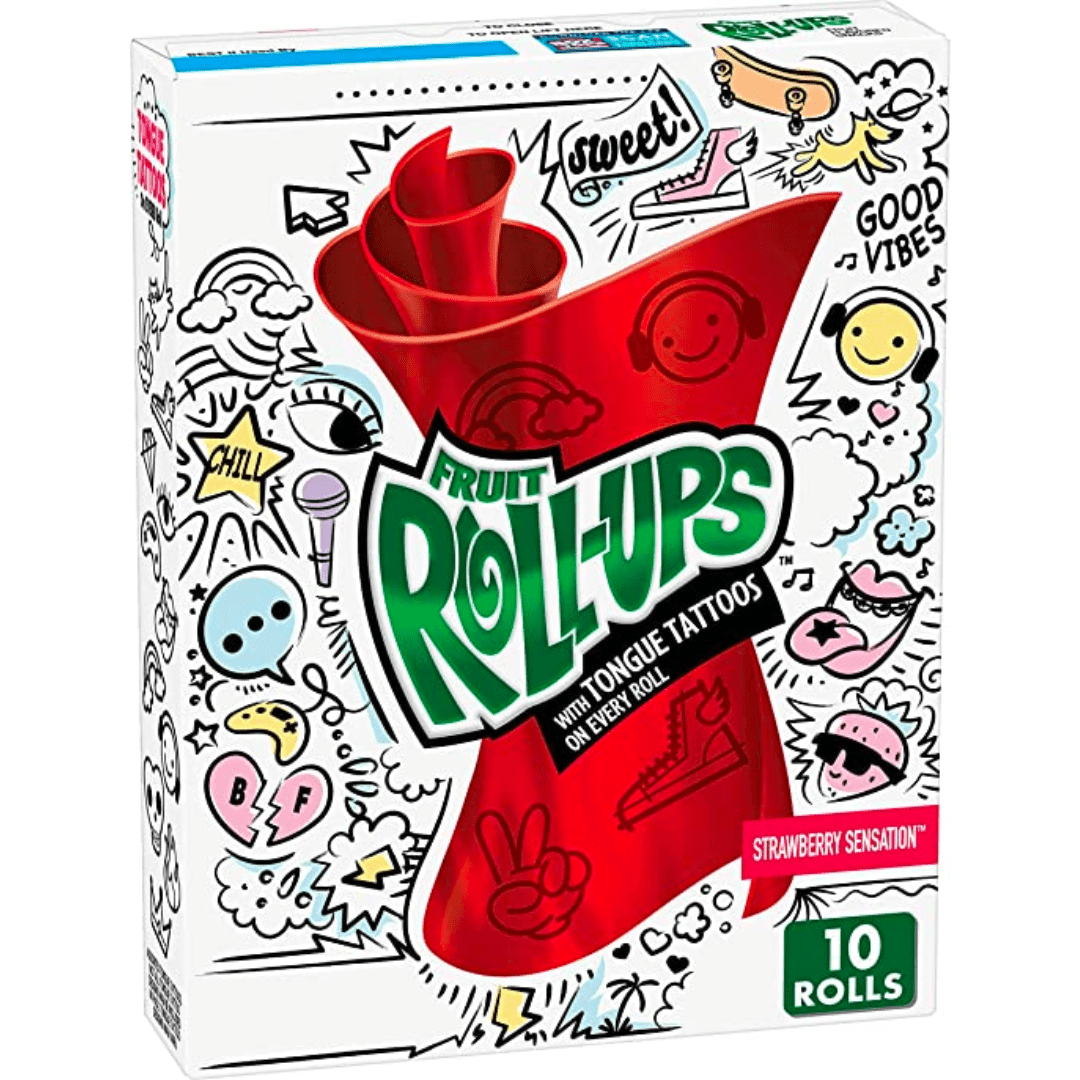 Betty Crocker Fruit Roll Ups Strawberry Sensation Box 141g – SoSweet