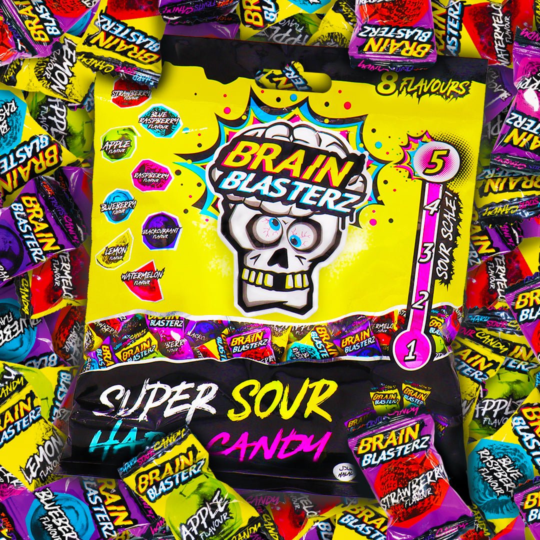 Brain Blasterz Peg Bag Sour Hard Candy 100g – SoSweet