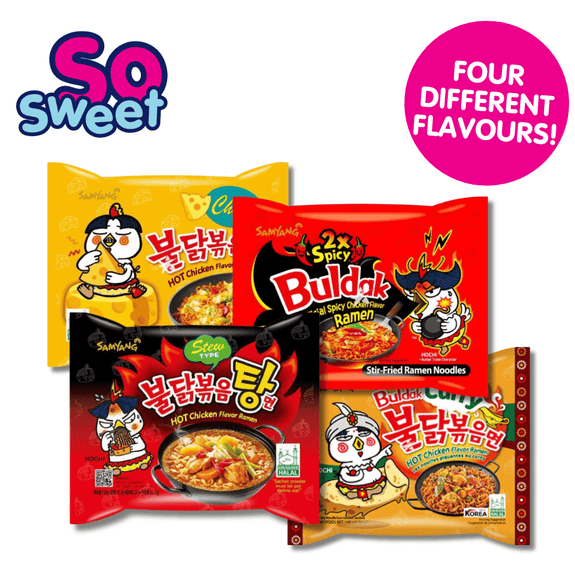 Buldak Noodles UK | Buy Spicy Korean Noodles Online – SoSweet