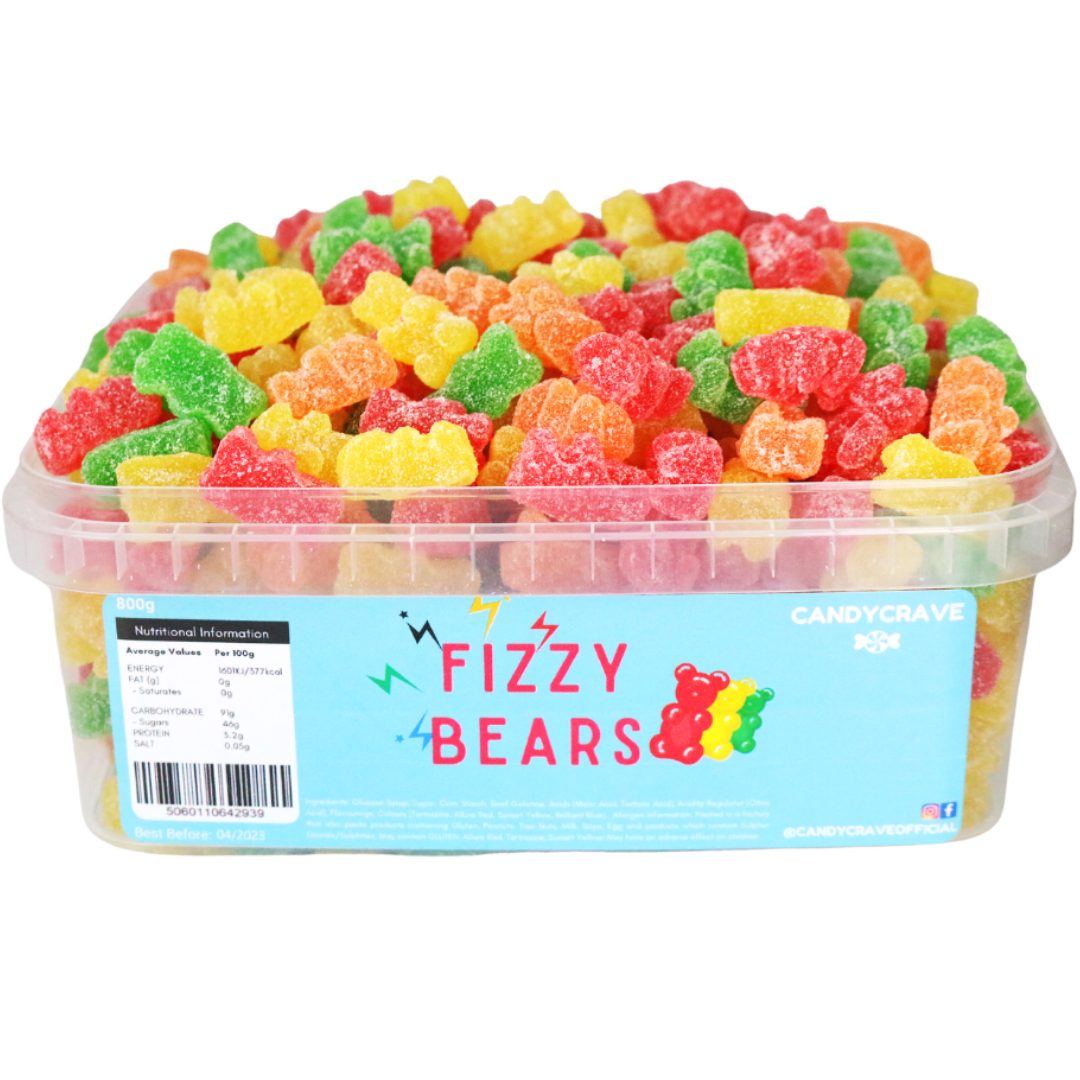 Candycrave Fizzy Bears Tub (600g) – SoSweet