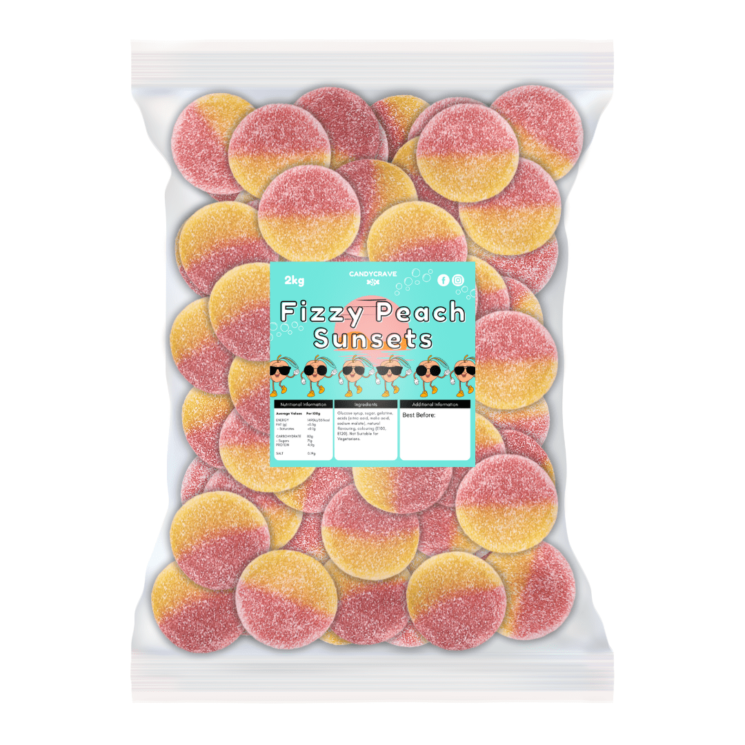 CandyCrave Fizzy Peach Sunsets Bag 2kg – SoSweet