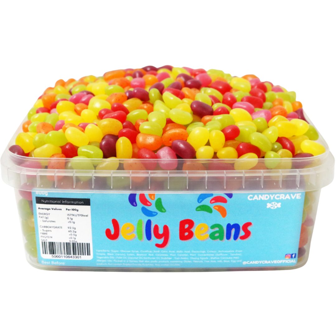 CandyCrave Jelly Beans Tub (800g) | A Flavorful & Colorful Treat for ...