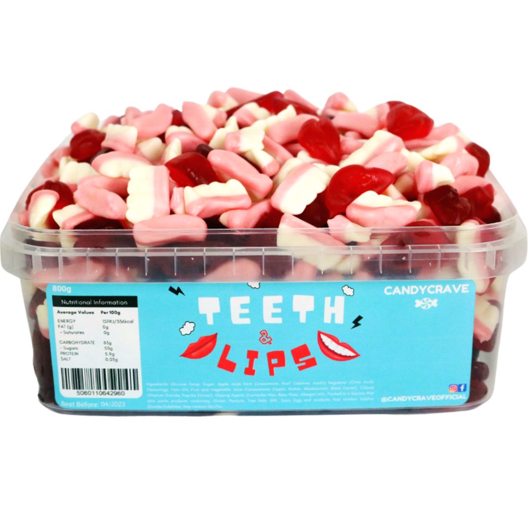 Candycrave Teeth and Lips Tub 600g – SoSweet