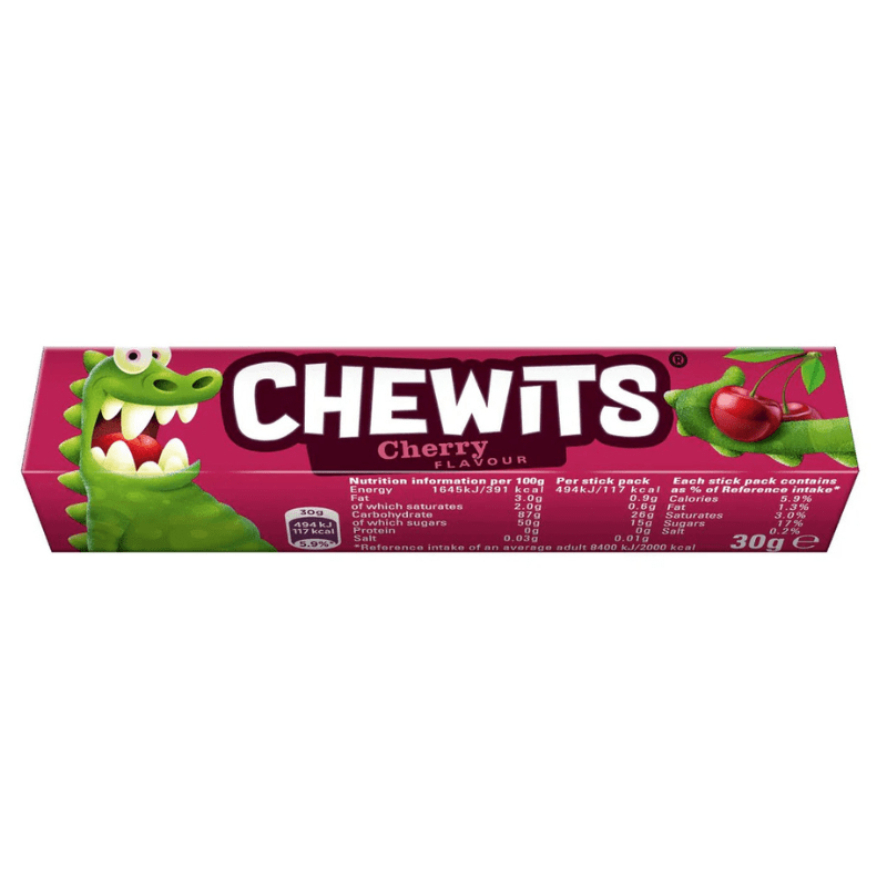 Chewits Sweet Cherry Stick 30g – SoSweet