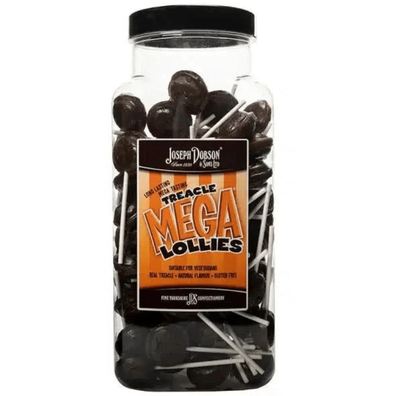 Dobsons Treacle Mega Lollies Jar 1.9kg (80 Lollys) – SoSweet