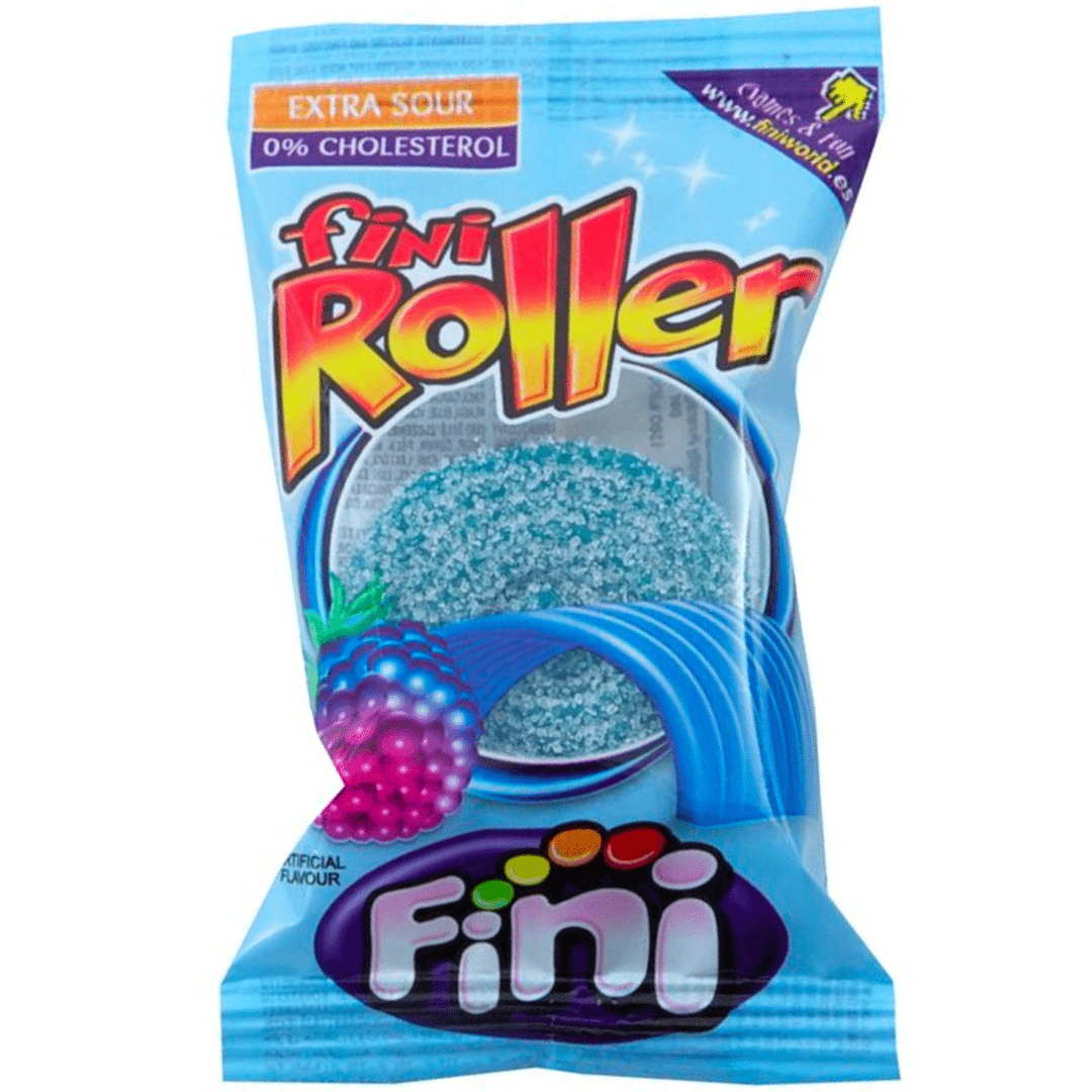Fini Fizzy Raspberry Roller 20g – SoSweet