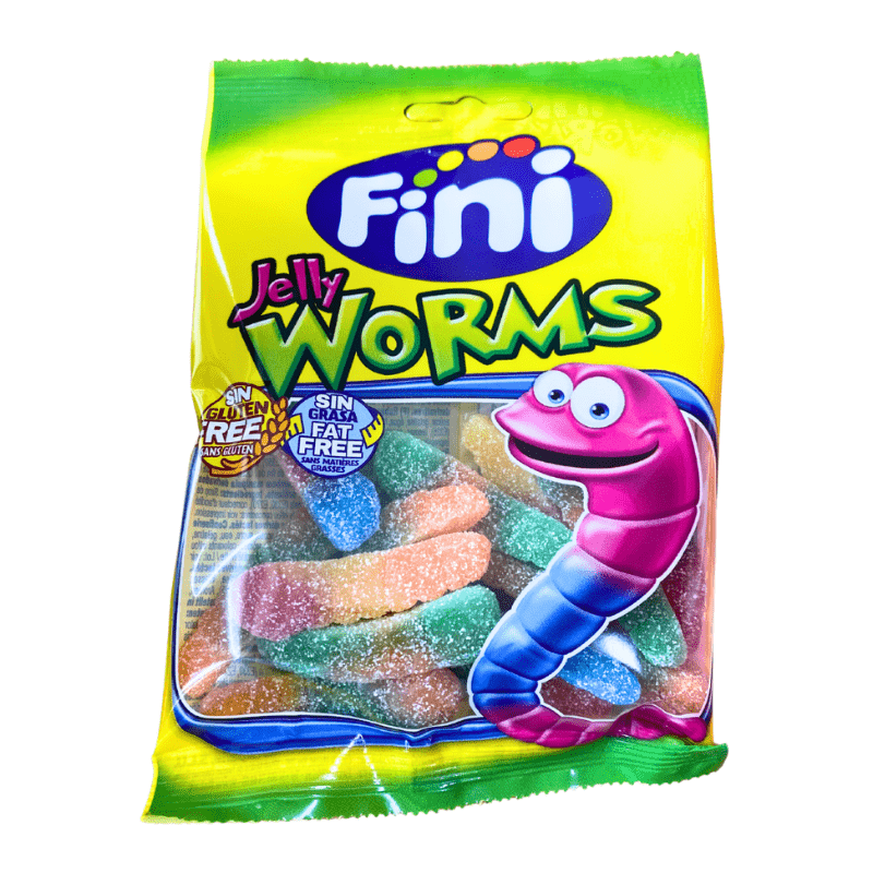 Fini Halal Jelly Fizzy Worms Peg Bag 75g – SoSweet