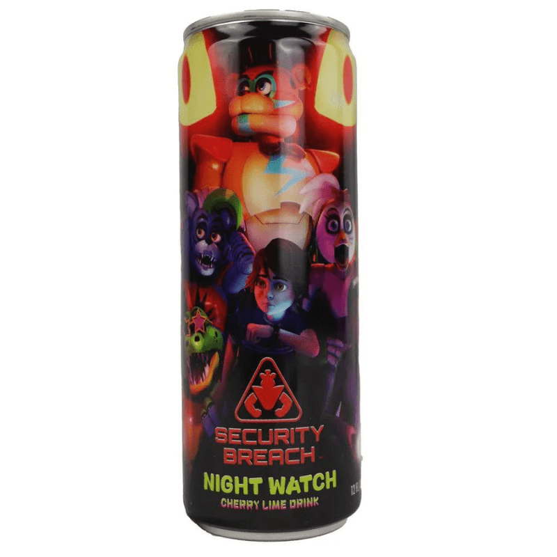 Five Nights at Freddies Security Breach Soda Can (Cherry Lime) 355ml U ...