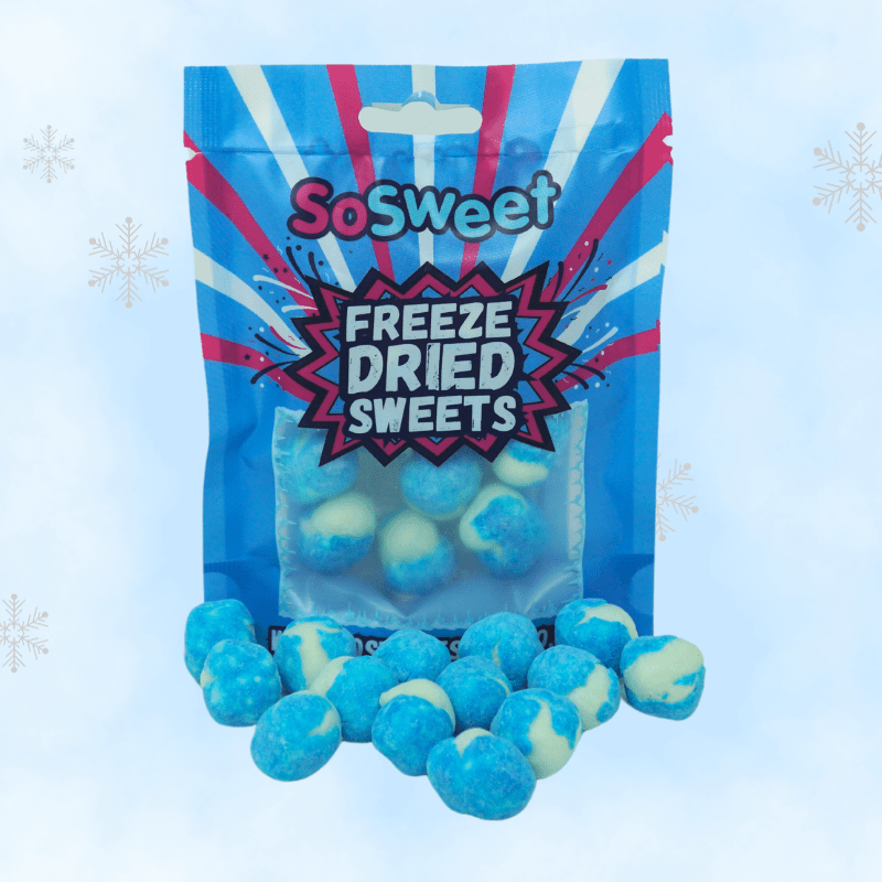 Freeze Dried Blue Raspberry Bon Bons (50g) – SoSweet