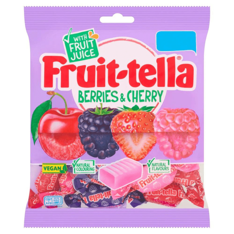 Fruit-tella Berries & Cherry Peg Bag 135g – SoSweet