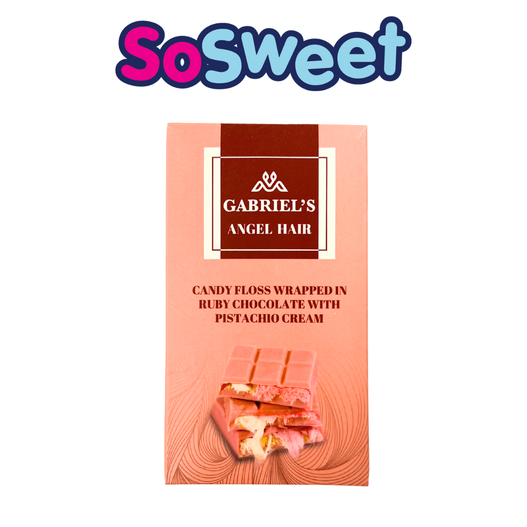 Gabriels Angel Hair Ruby Chocolate Bar 70g – SoSweet