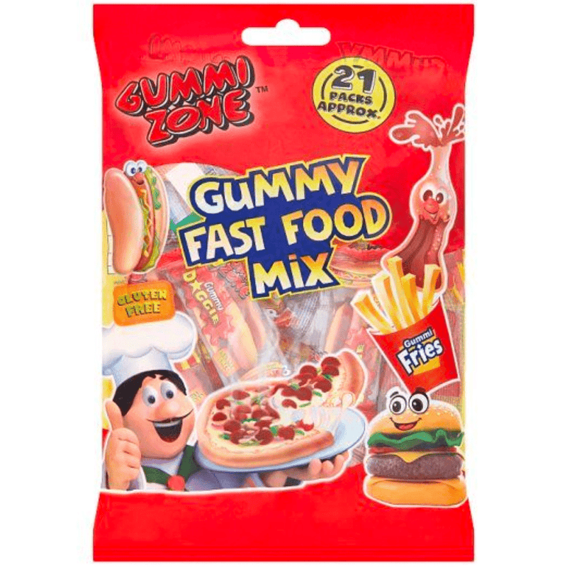 Gummi Zone Fast Food Mix Multibag 172g – SoSweet