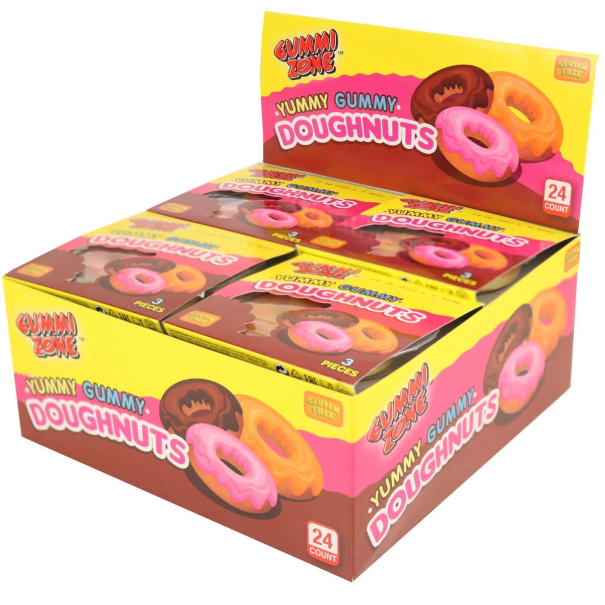 Gummi Zone Mini Doughnuts 21g (Box of 24) – SoSweet