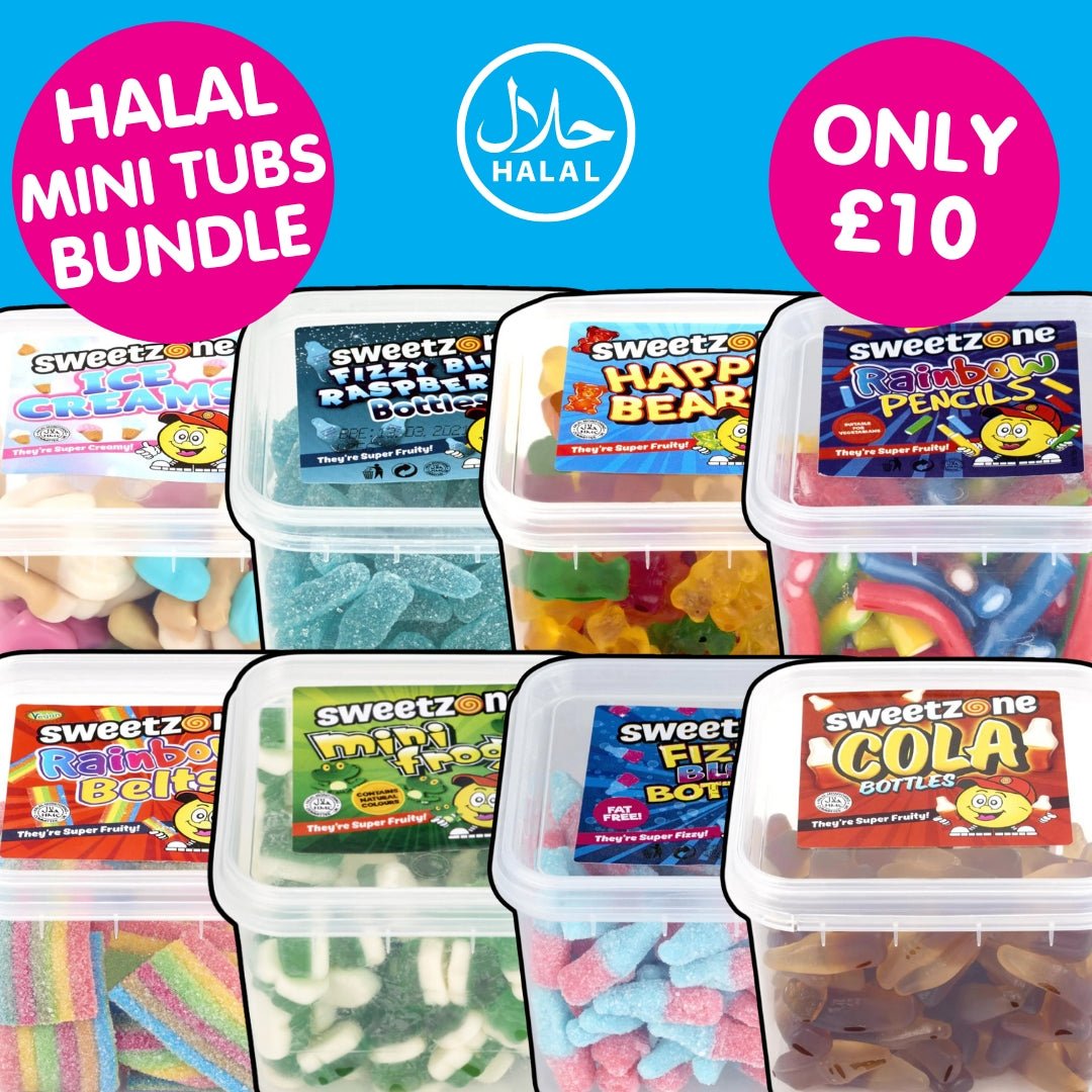 Halal Mini Tubs Bundle - Affordable Sweets – SoSweet