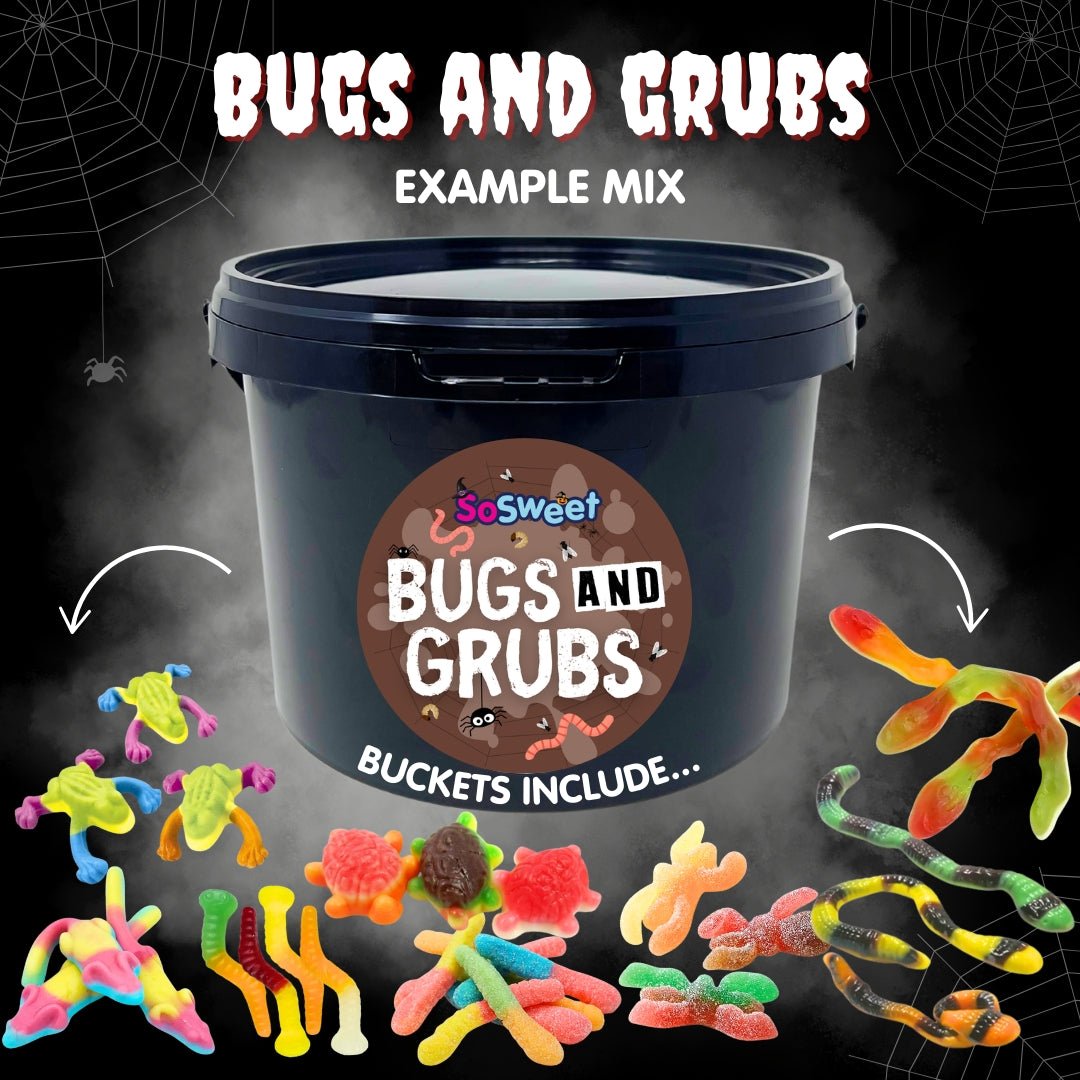 Halloween Bugs & Grubs Pick'n'Mix Sweets Bucket 2kg – SoSweet