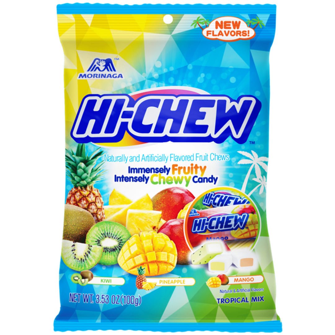 Hi Chew Tropical Mix Peg Bag (100g) – SoSweet