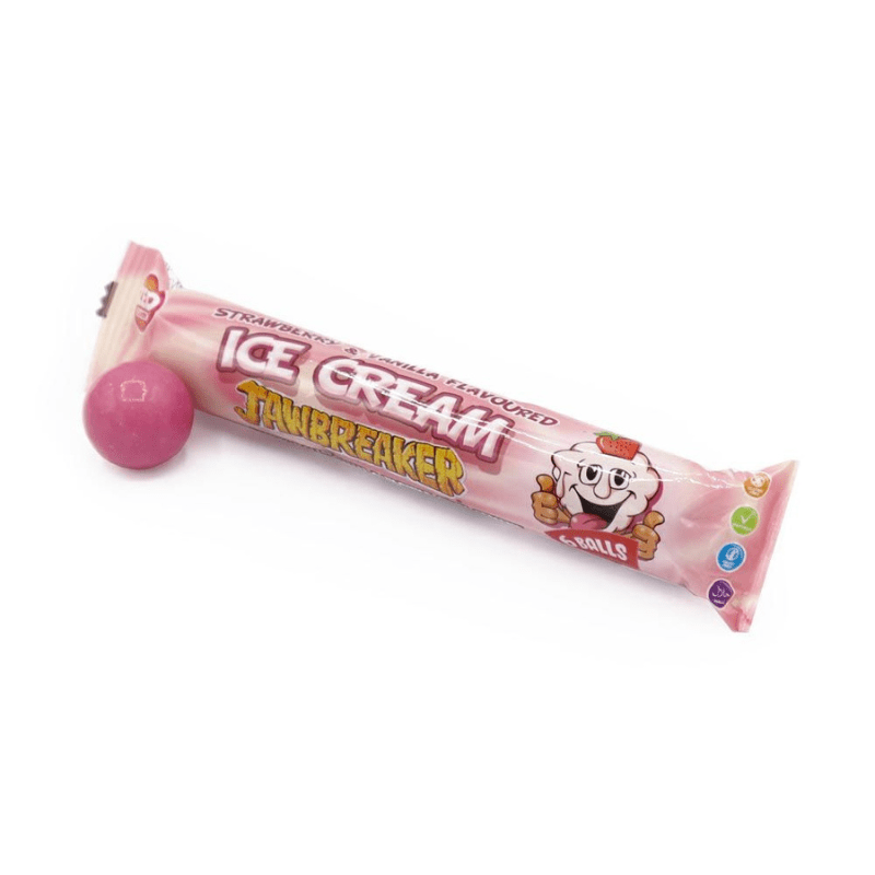 Jawbreakers Strawberry & Vanilla Ice Cream 6 Ball 50g – SoSweet