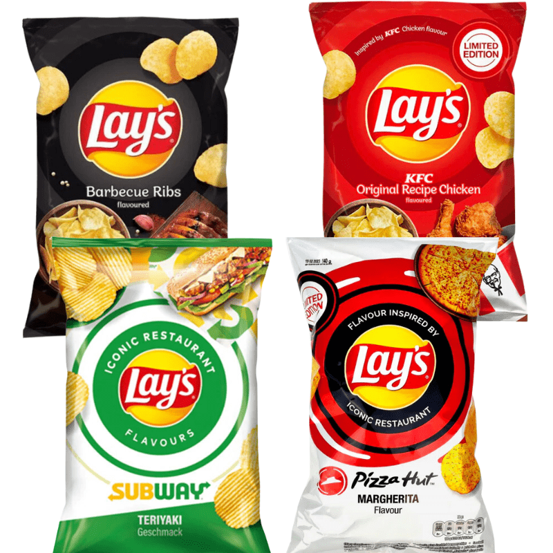 Buy Lay's Special Edition Crisps Bundle - KFC, Pizza Hut, Subway, BBQ Ribs – SoSweet