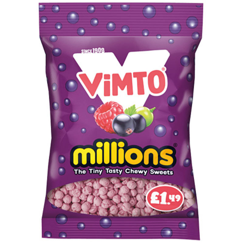 Millions Bags Vimto Peg Bag 110g – SoSweet