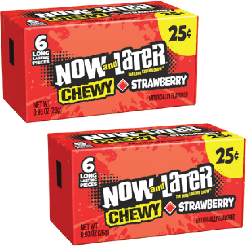 Now And Later Mini Chewy Strawberry (26g) (2 Pack) – SoSweet