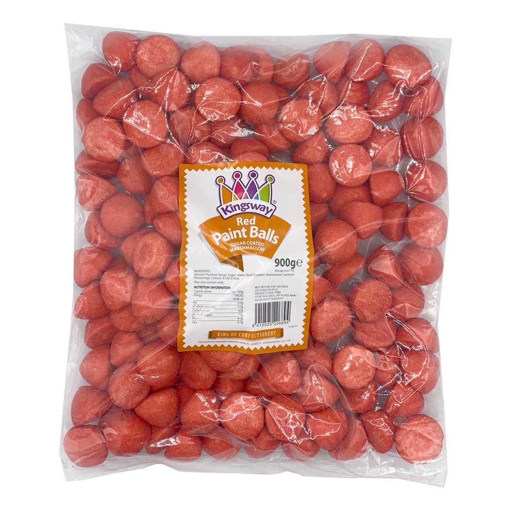 Kingsway Red Paint Balls Bag 900g – SoSweet
