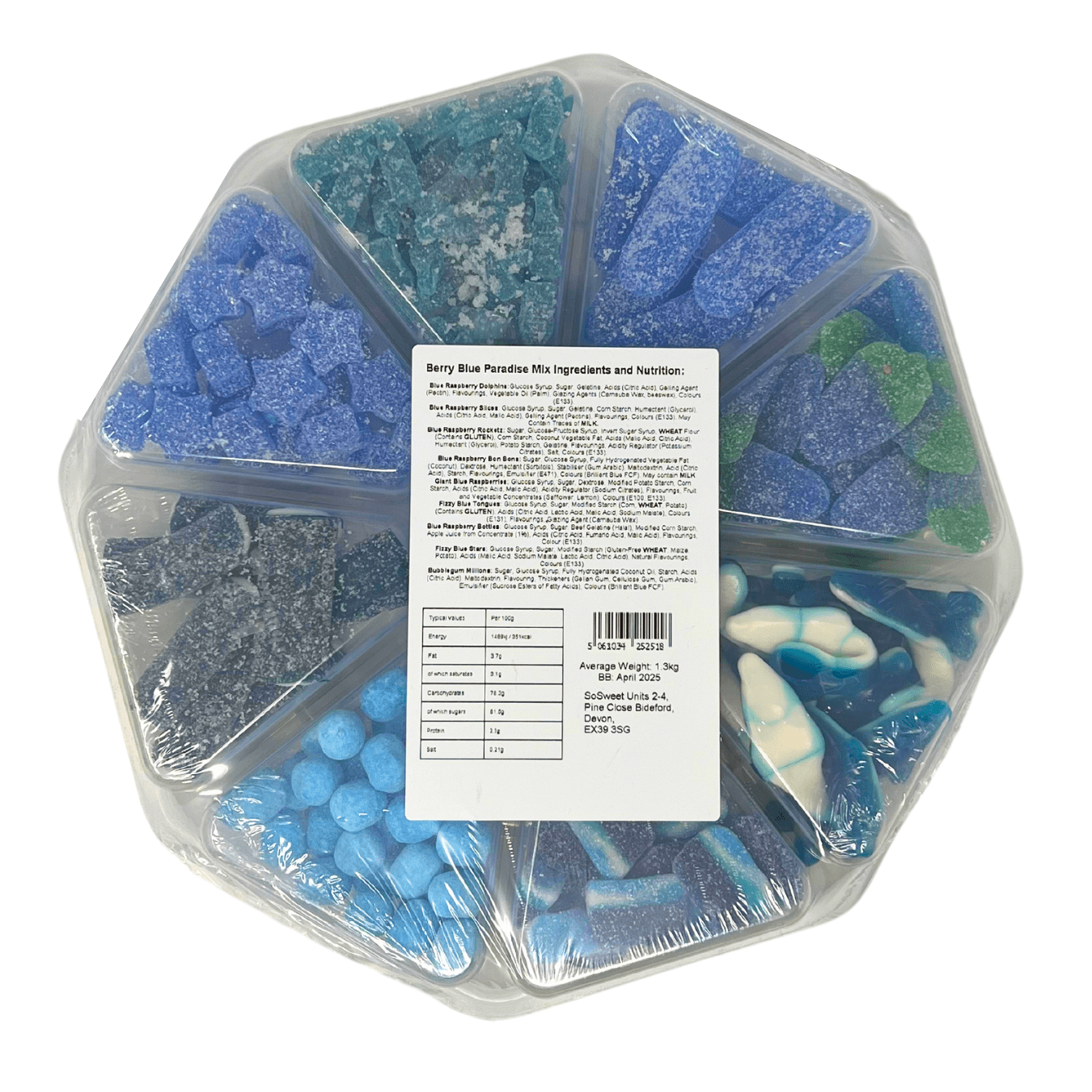 Pick'n'Mix Sharing Platter Blue Mix | SoSweet