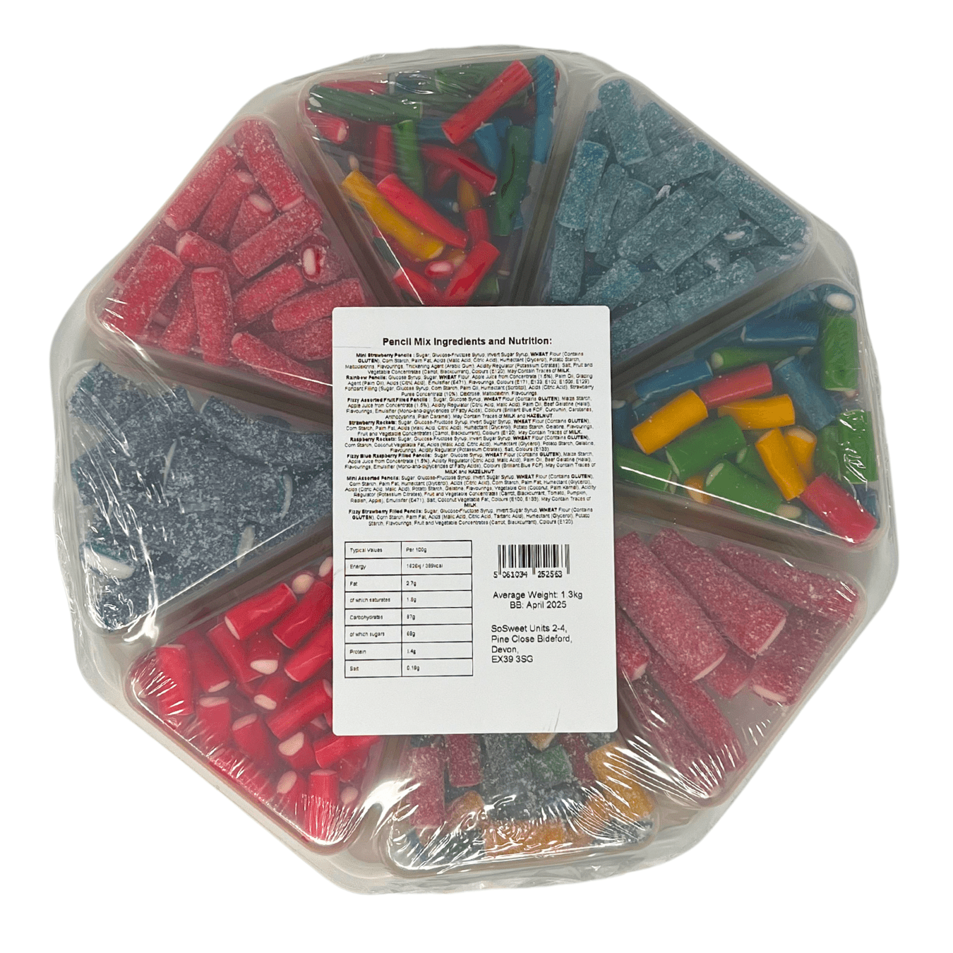 Pick & Mix Sharing Platter Pencils Mix – SoSweet