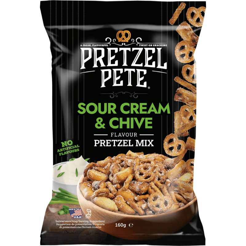 Pretzel Pete Mix Sour Cream & Chive Bag 160g – SoSweet