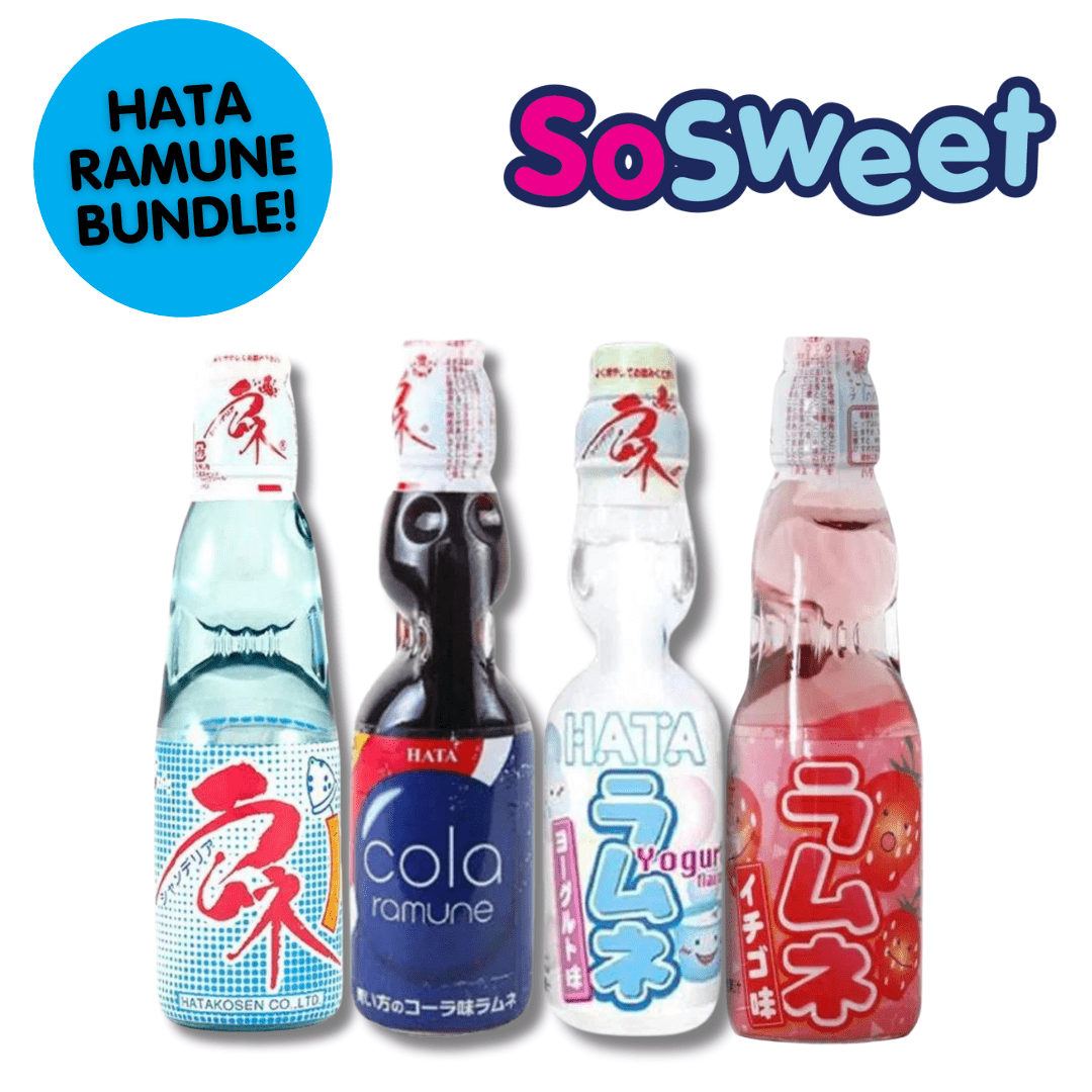 Buy Japanese Ramune Soda Bundle: Hatakosen Drinks at SoSweet