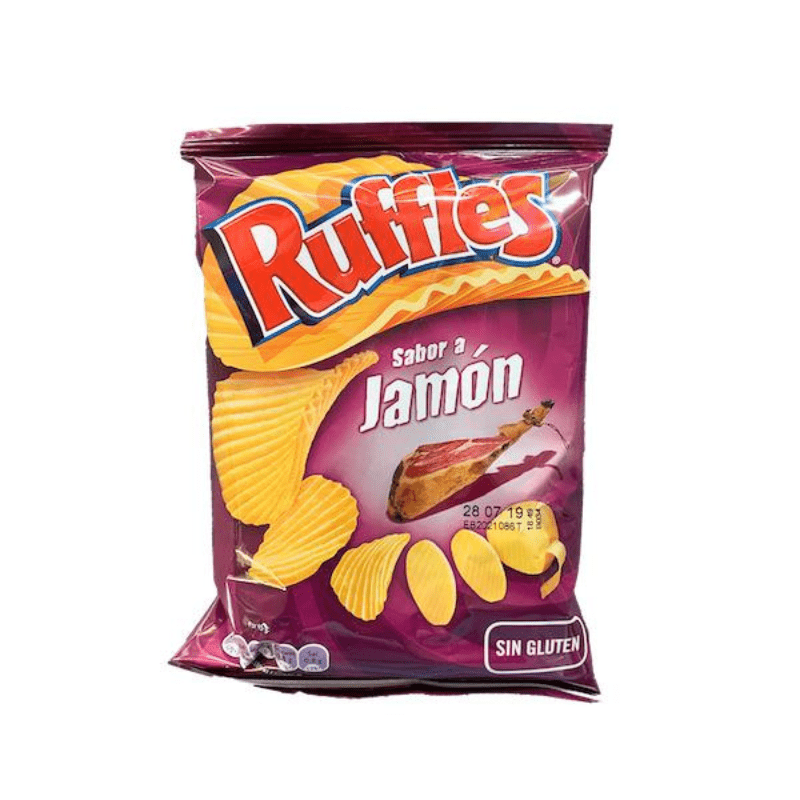 Ruffles Jamon Crisps Bag 160g Spain – SoSweet