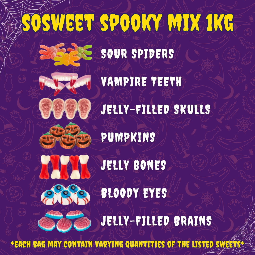 SoSweet Spooky Halloween Sweet Mix Bag 1kg