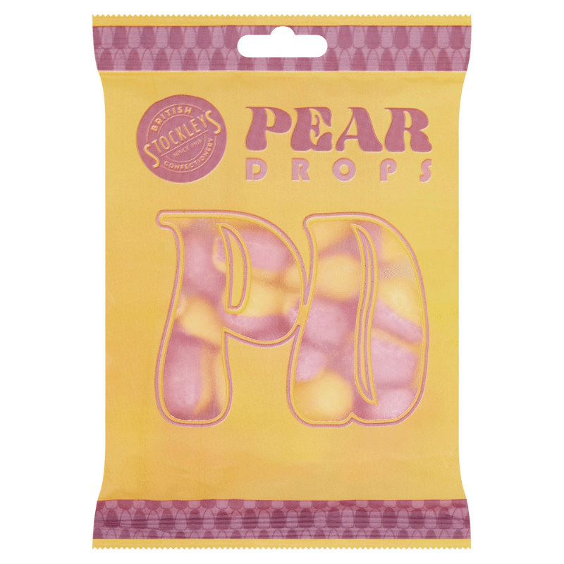 Stockleys Pear Drops Peg Bag 200g – SoSweet