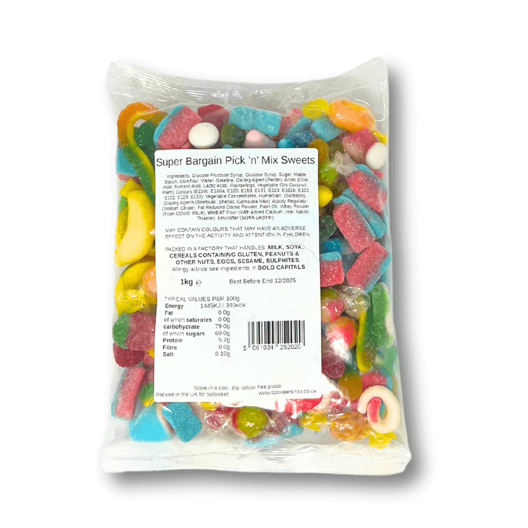 Super Bargain Pick&Mix Sweets Bag 1kg – SoSweet