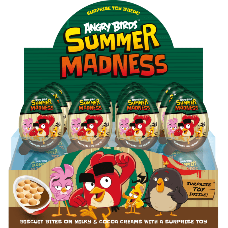 Surprise Egg Angry Birds Summer Madness 20g (Box of 24) – SoSweet