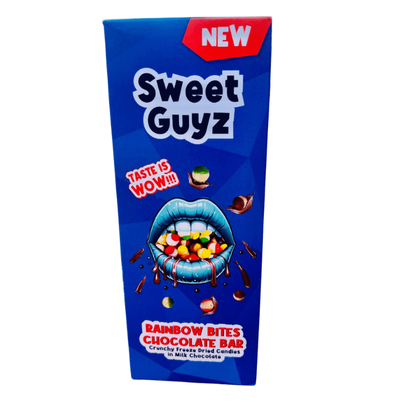 Sweet Guys Rainbow Freeze Dried Bites Milk Chocolate Bar – SoSweet