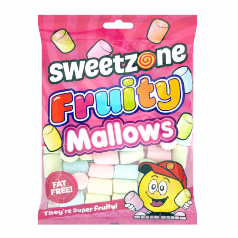 Sweetzone Fruity Mallows Peg Bag 140g – SoSweet