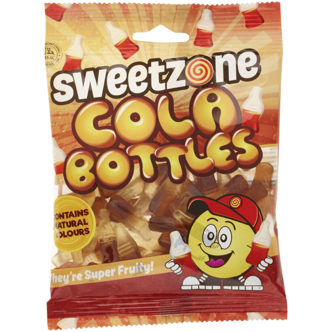 Sweetzone Cola Bottles Peg Bag 90g – SoSweet