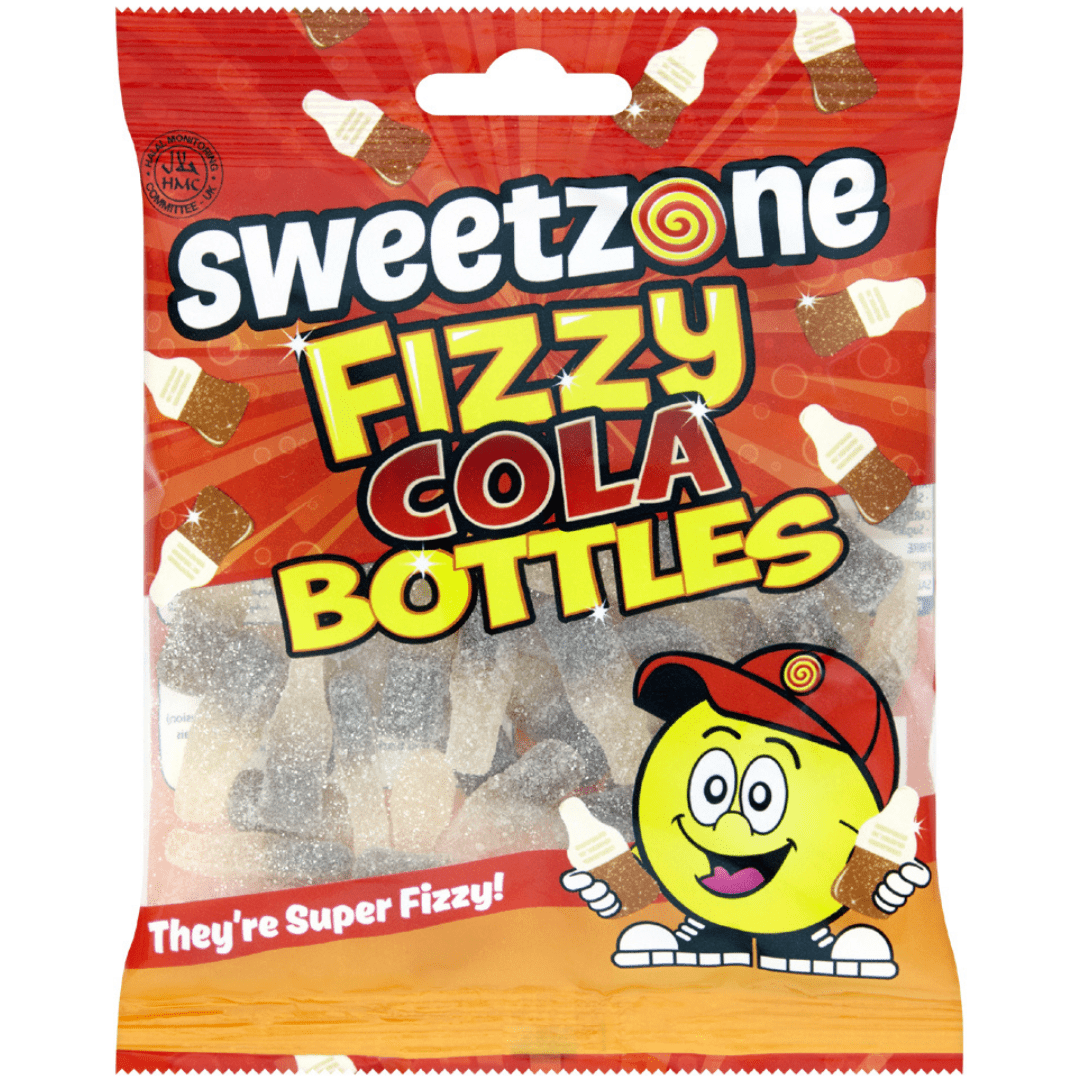 Sweetzone Mini Bags Fizzy Cola Bottles (90g) – SoSweet