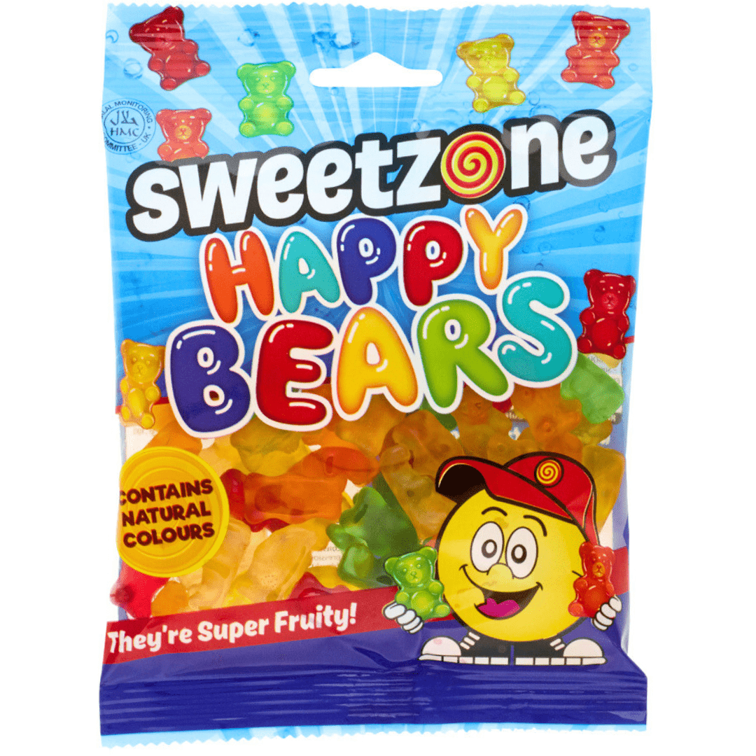 Sweetzone Happy Bears Peg Bag 90g – SoSweet