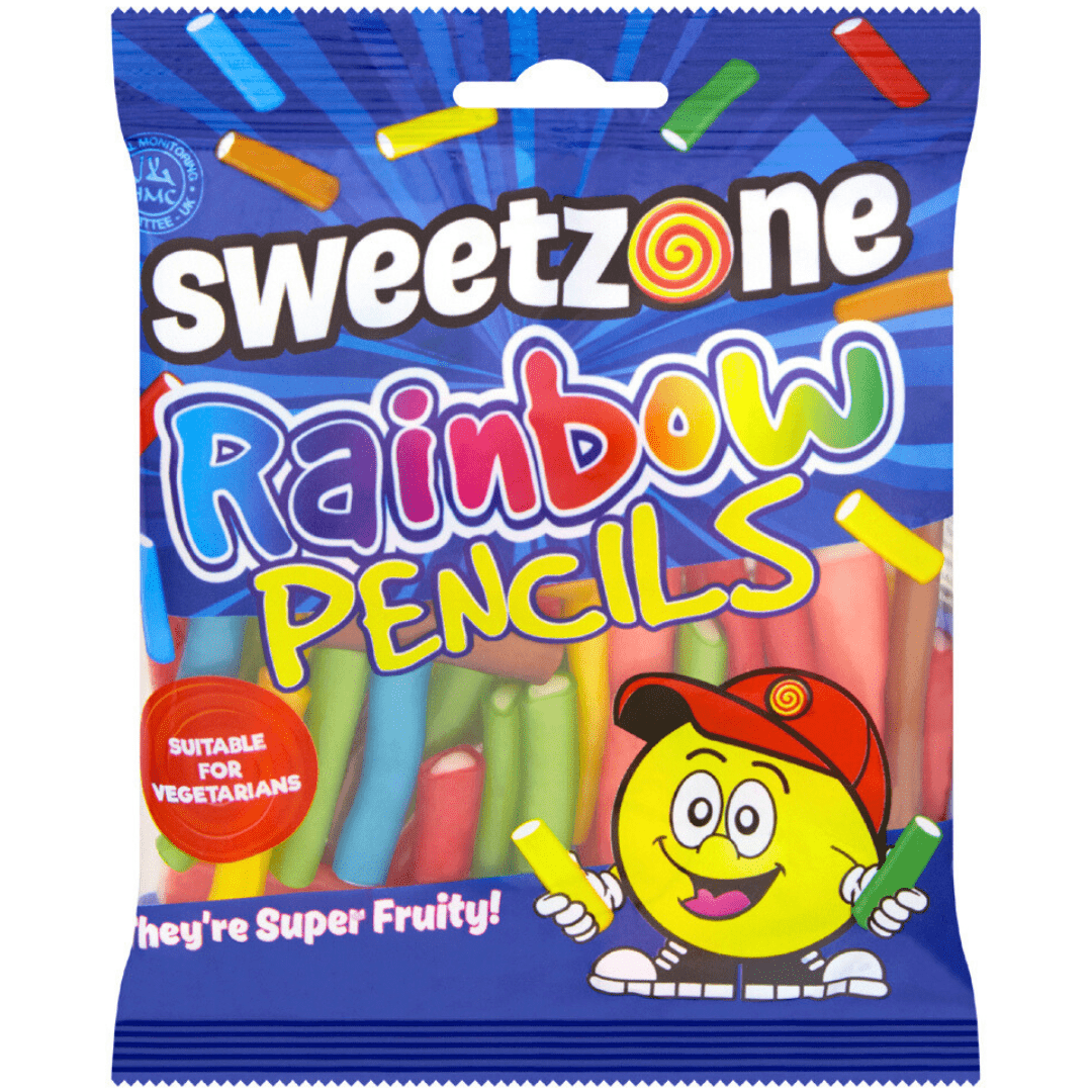Sweetzone Mini Bags Rainbow Pencils 90g Sosweet