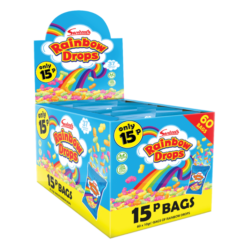 Swizzels Rainbow Drops 10g (Box of 60) – SoSweet